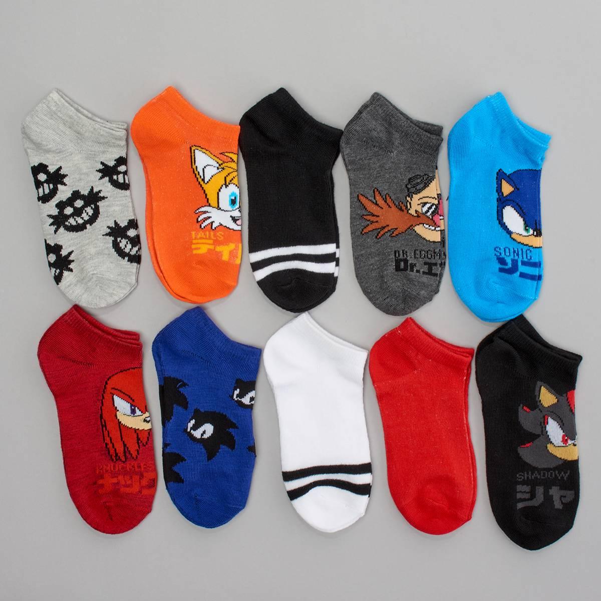 Click here for Boys Sonic(tm) The Hedgehog 10pk. No Show Socks prices