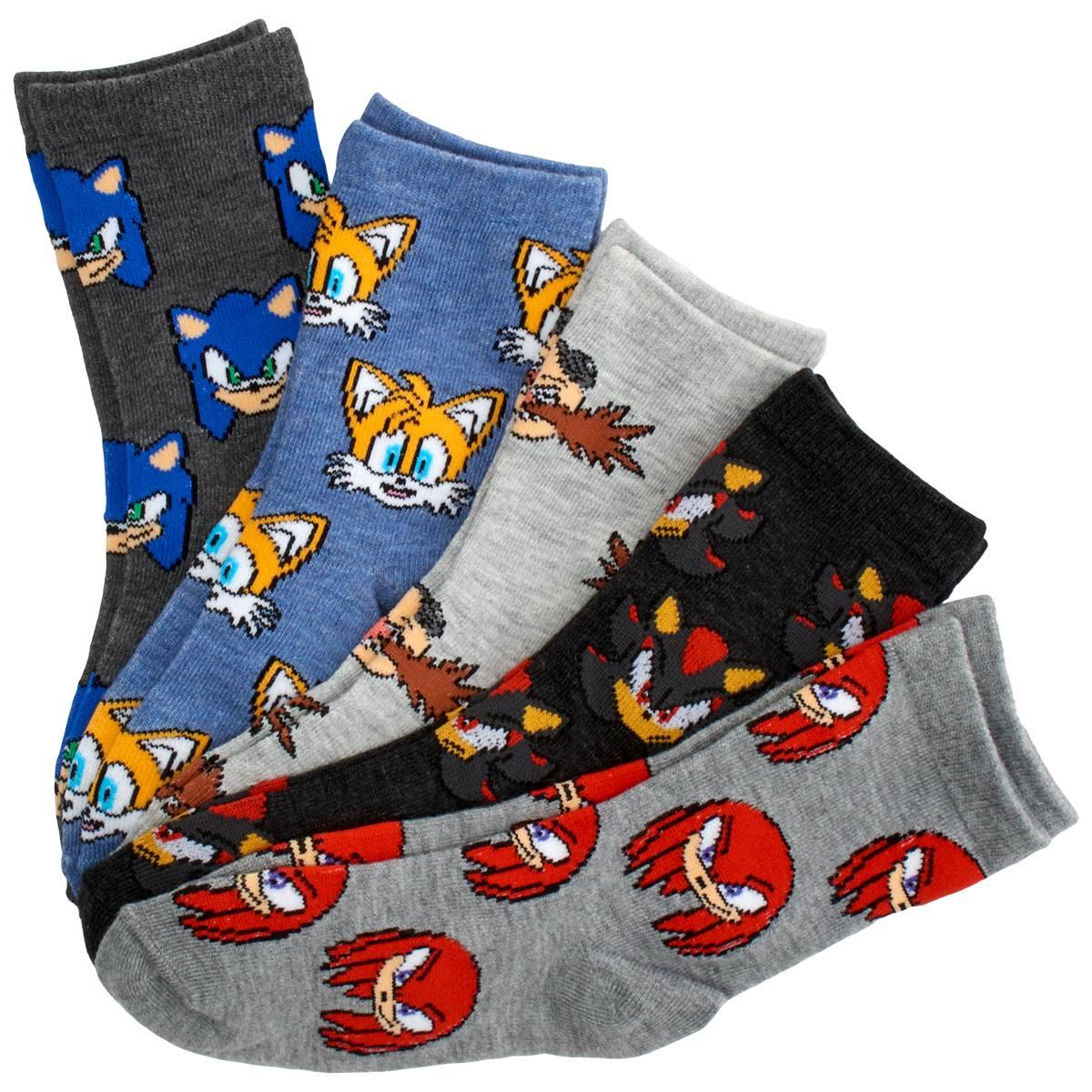 Click here for Boys Sonic The Hedgehog 5pr. Crew Socks prices