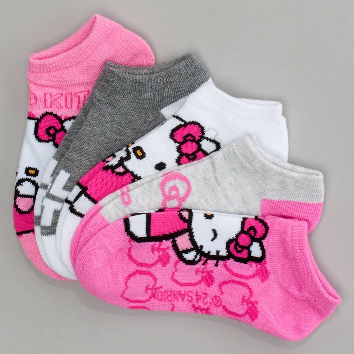 Click here for Girls Hello Kitty(R) 5pk. No Show Socks prices