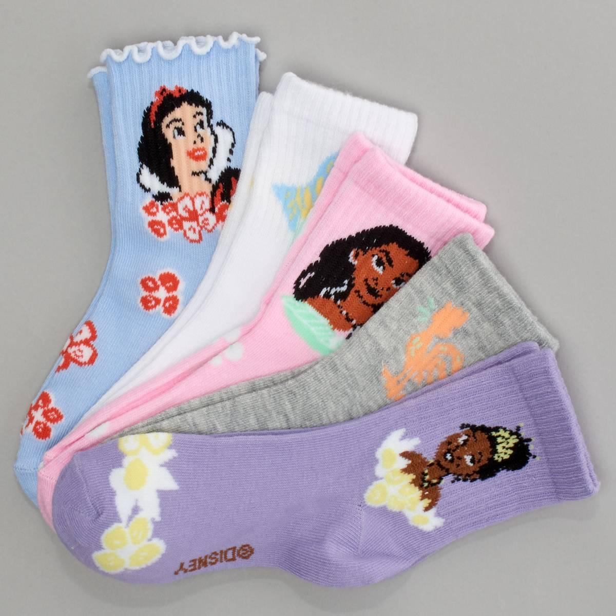 Click here for Girls Disney Princesses 5pk. Mid Crew Socks prices