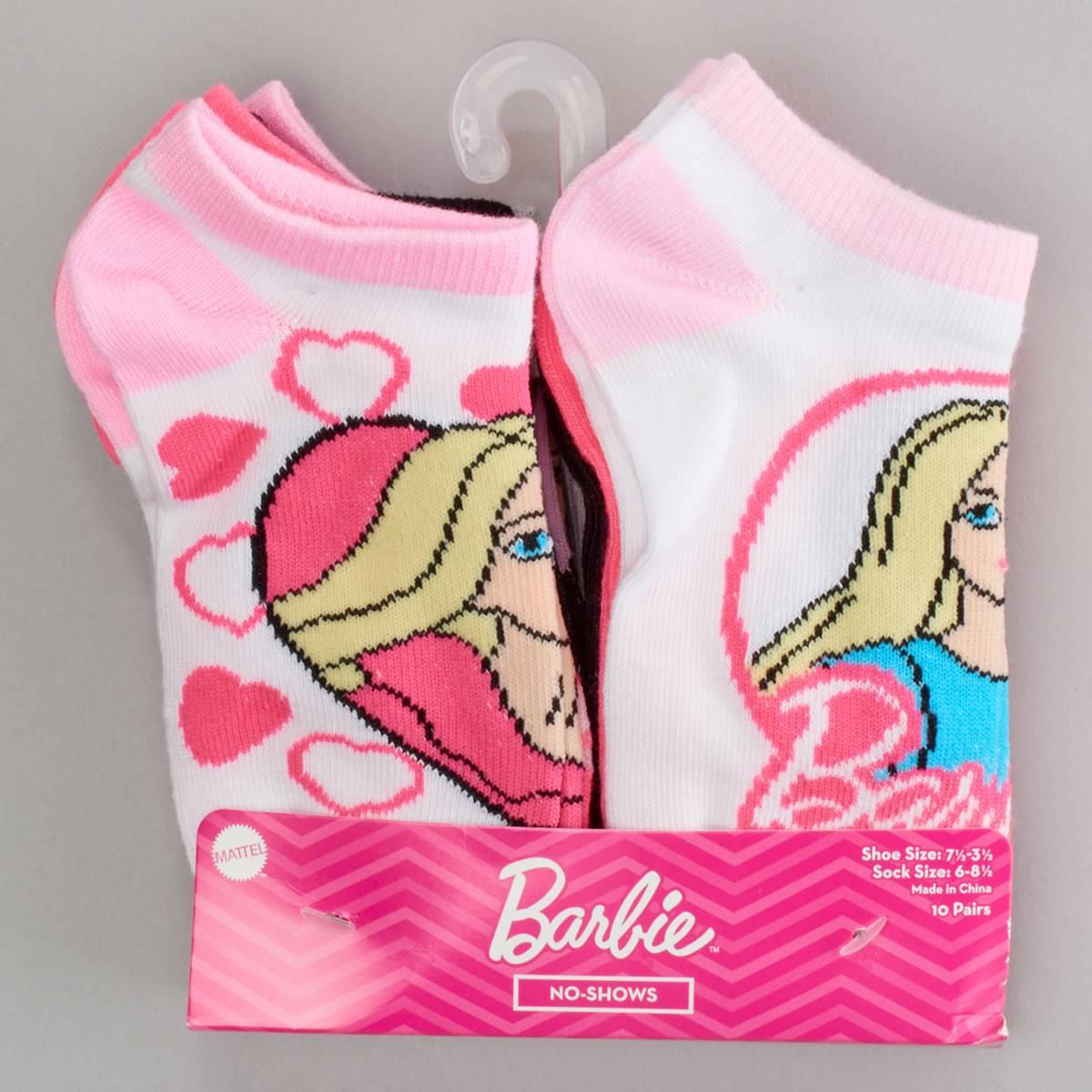 Click here for Girls Barbie(R) 10pk. No Show Socks prices