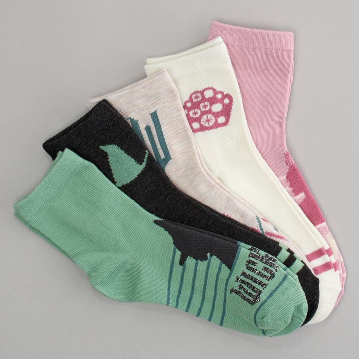 Click here for Girls Wicked 5pk. Elphaba & Glinda Capri Socks prices