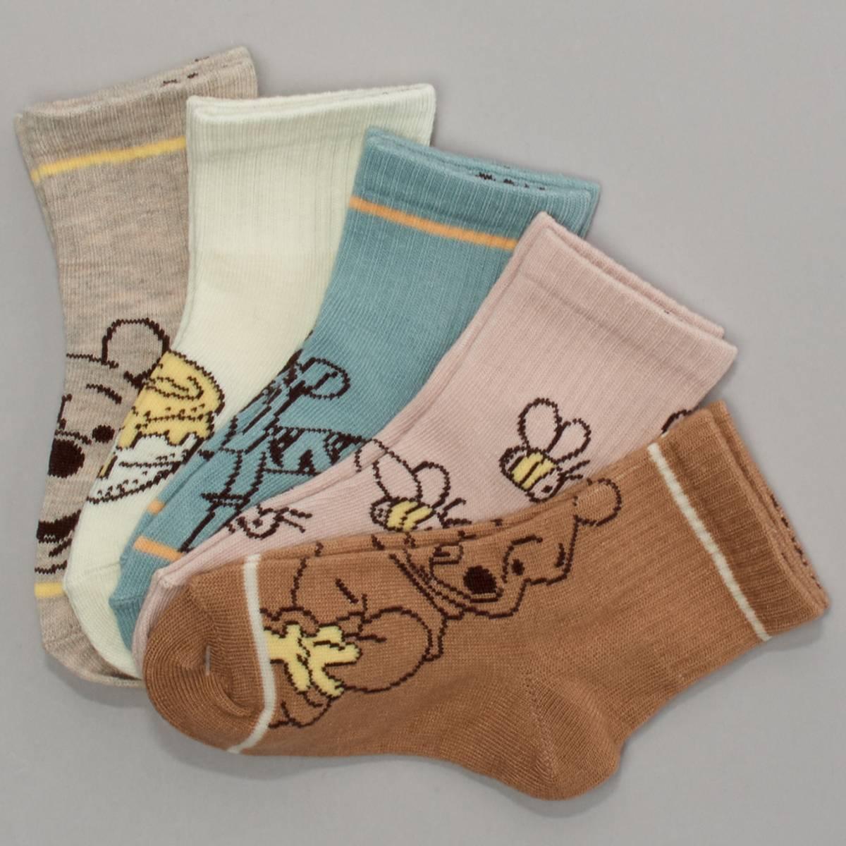 Click here for Toddler Boy Disney 5pk. Winnie The Pooh Crew Socks prices