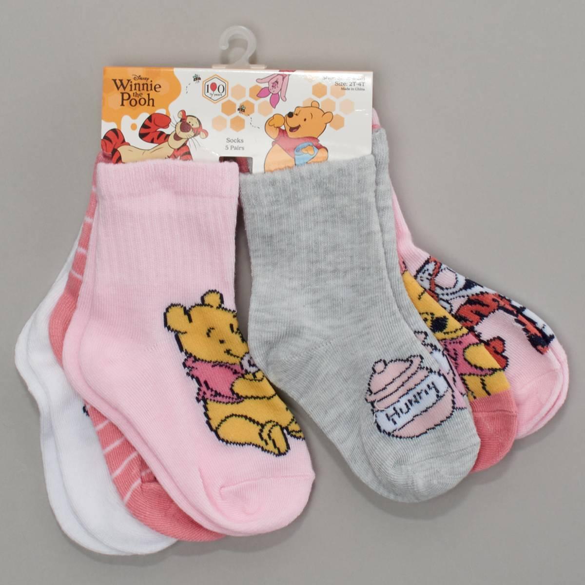 Click here for Toddler Girl 5pk. Winnie The Pooh Gripper Socks prices
