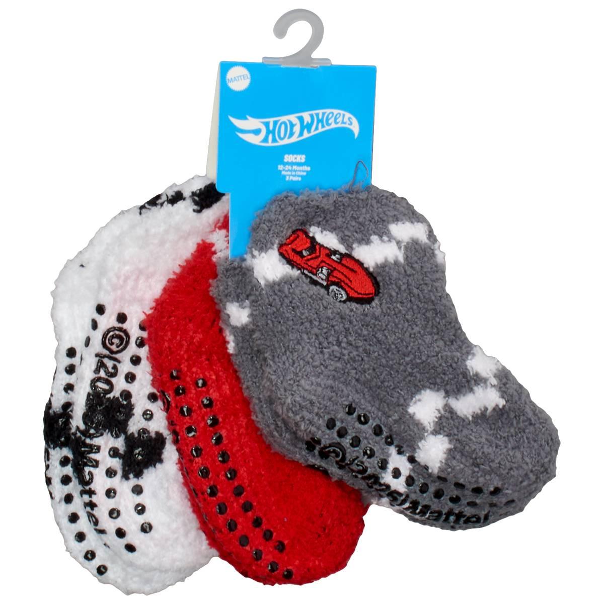 Click here for Baby Boy (12-24M) Hot Wheels 3pk. Crew Gripper Soc... prices