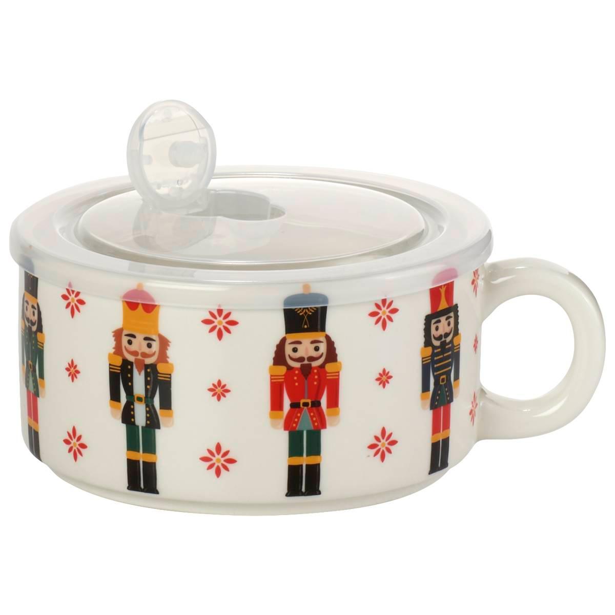 Click here for Kennedy Nutcrackers Soup Mug with Lid prices