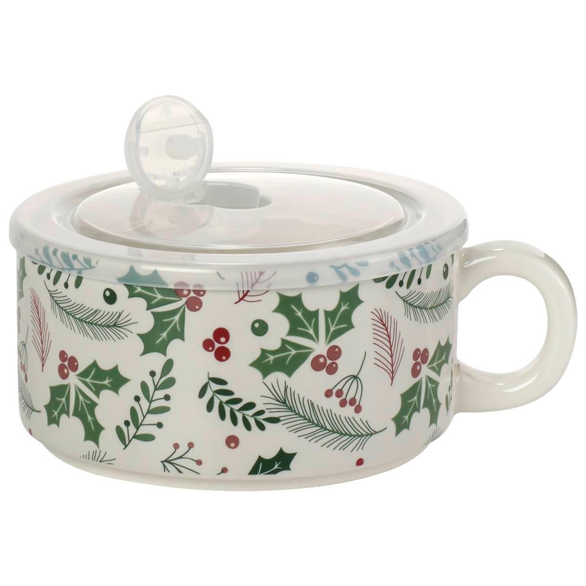 Click here for Kennedy Mistletoe Soup Mug with Lid prices