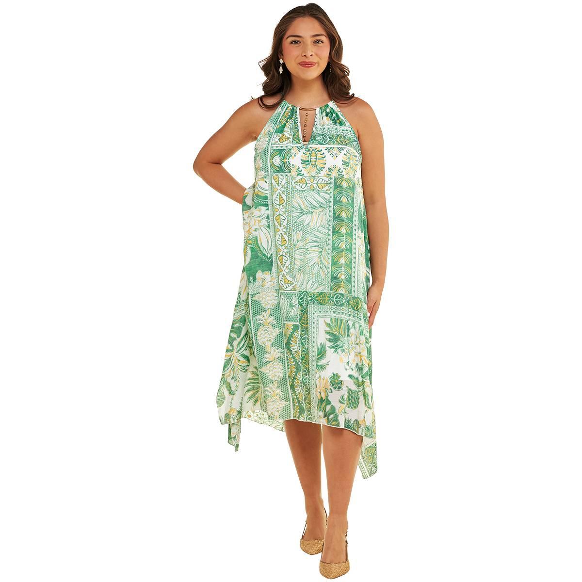 Click here for Womens Mlle Gabrielle Sleeveless Patchwork Uneven... prices