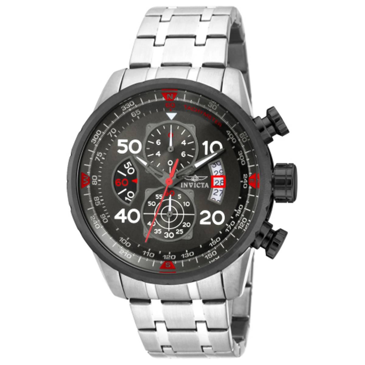 Click here for Mens Invicta Aviator Gunmetal Dial Watch - 17204 prices