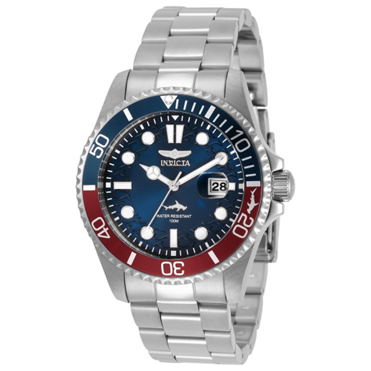 Invicta Pro Diver Stainless Steel Blue Dial Quartz 30951 100M Mens Watch