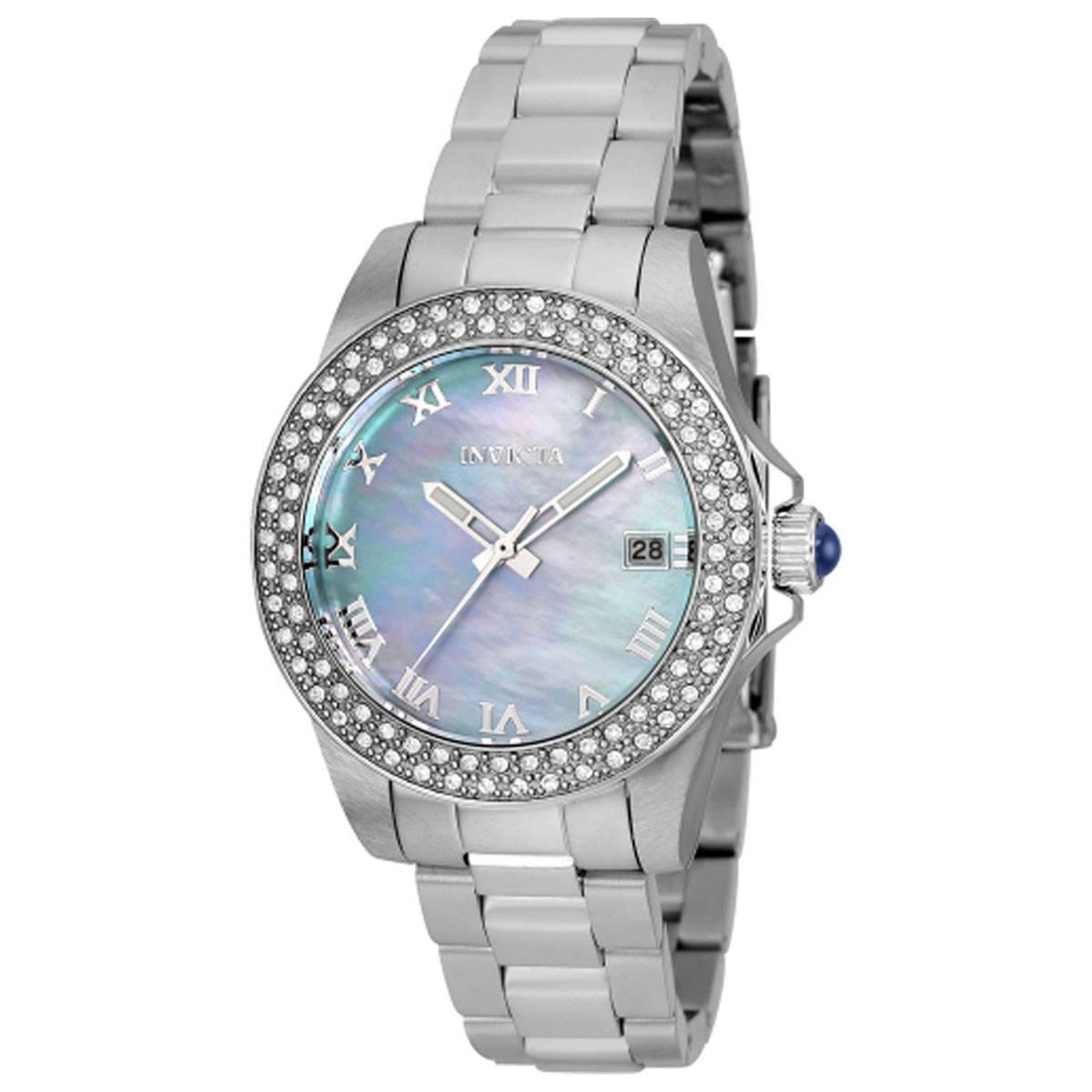 Click here for Womens Invicta Angel Light Blue Dial Watch - 36071 prices