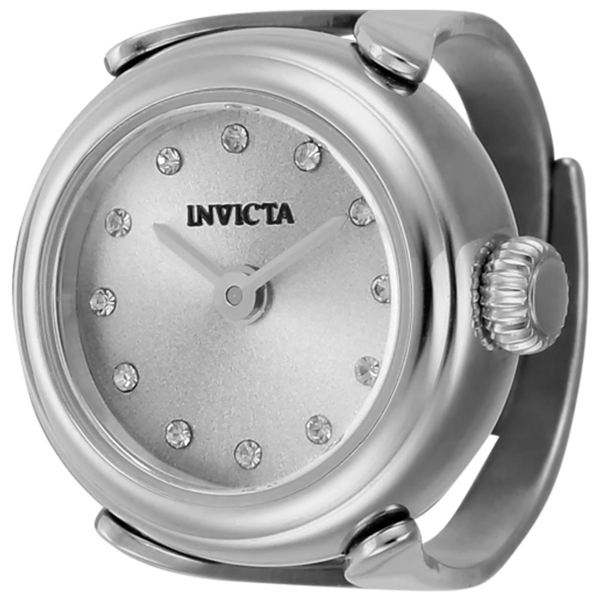 Click here for Womens Invicta Angel Silver Dial Mini Ring Watch -... prices