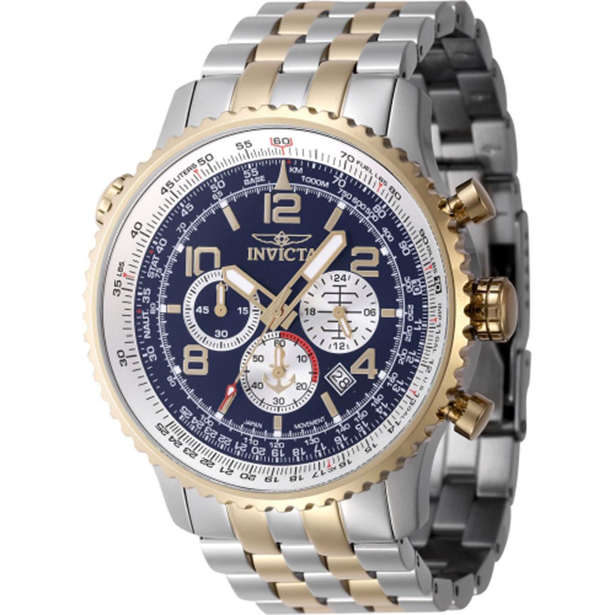 Click here for Mens Invicta Ocean Voyage Blue Dial Quartz Watch -... prices