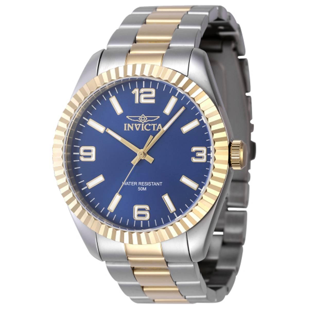 Click here for Mens Invicta Specialty Blue Dial Quartz Two-Tone W... prices