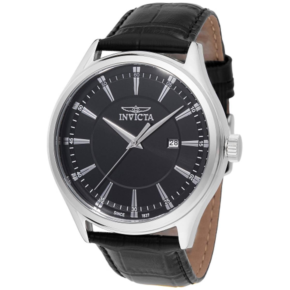 Click here for Mens Invicta Celestial Black Dial Quartz Watch - 4... prices