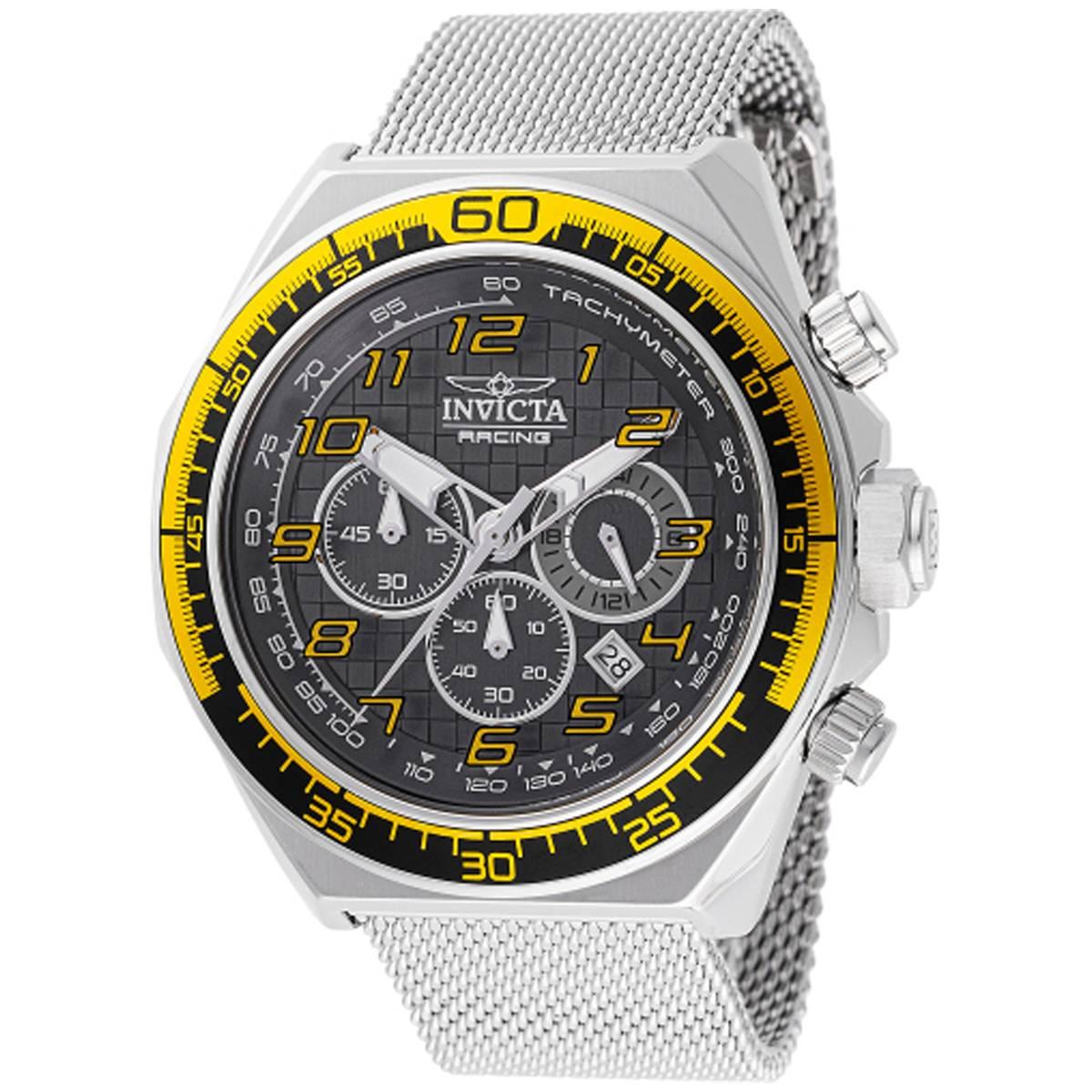 Click here for Mens Invicta Racing Black Dial Quartz Watch - 4789... prices