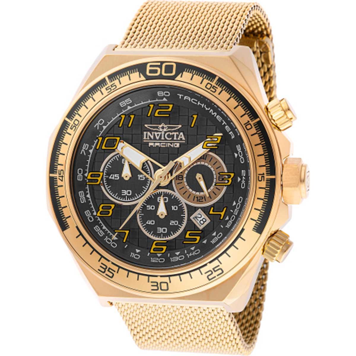 Click here for Mens Invicta Racing Black Dial Quartz Watch - 4790... prices