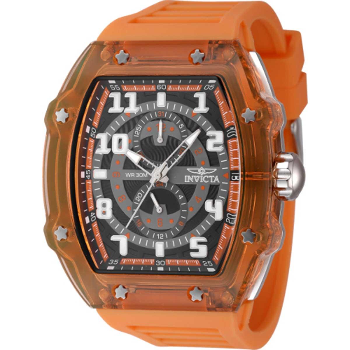 Click here for Mens Invicta Racing Orange & Black Dial Quartz Wat... prices
