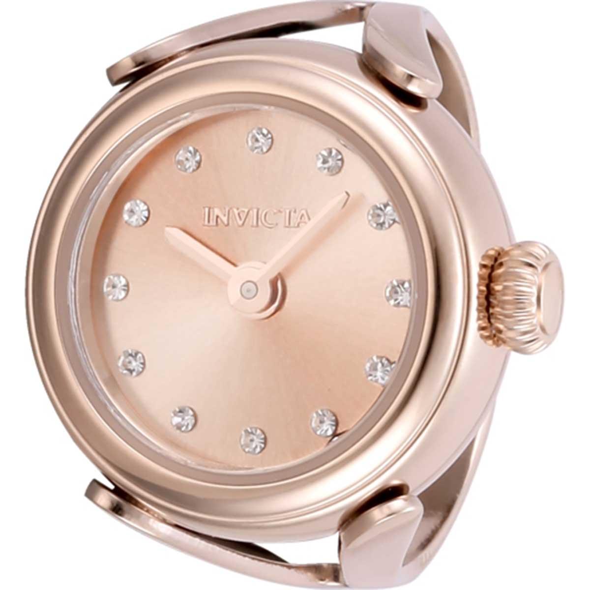 Click here for Womens Invicta Mini Angel Lady Rose Gold Dial Ring... prices