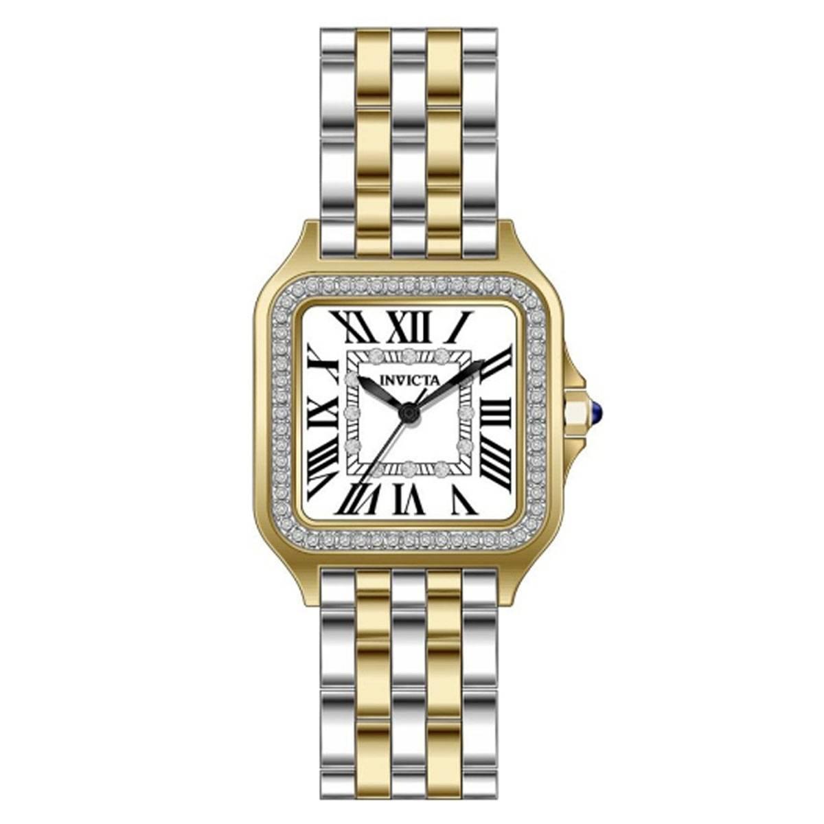 Click here for Womens Invicta Angel Two-Tone Silver Dial Quartz W... prices