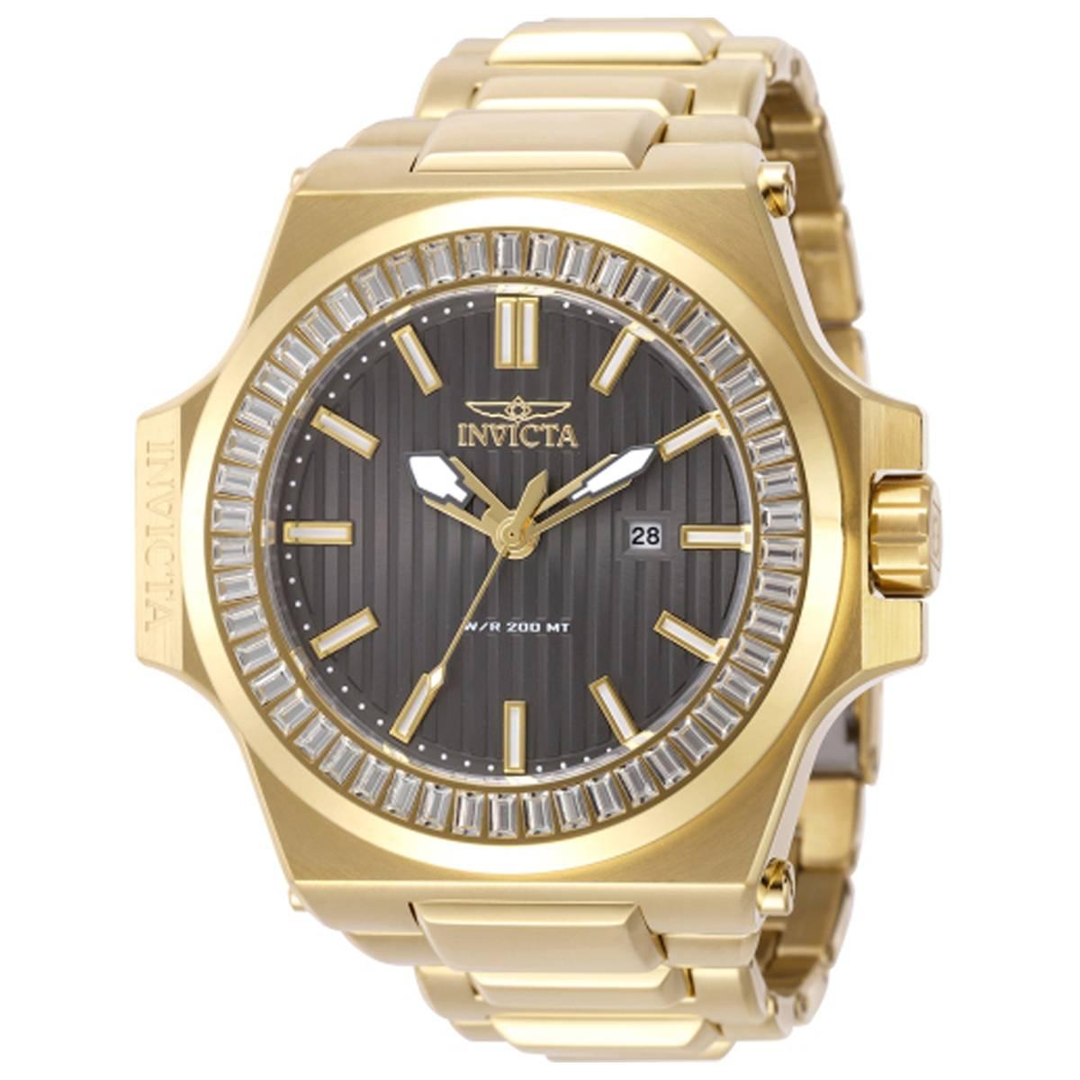 Click here for Mens Invicta Akula Gunmetal Striped Dial Quartz Wa... prices