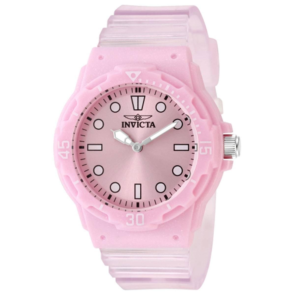 Click here for Womens Invicta Celestial Pink Dial Quartz Watch -... prices