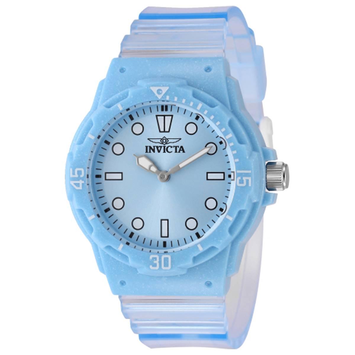 Click here for Womens Invicta Celestial Transparent Blue Dial Wat... prices