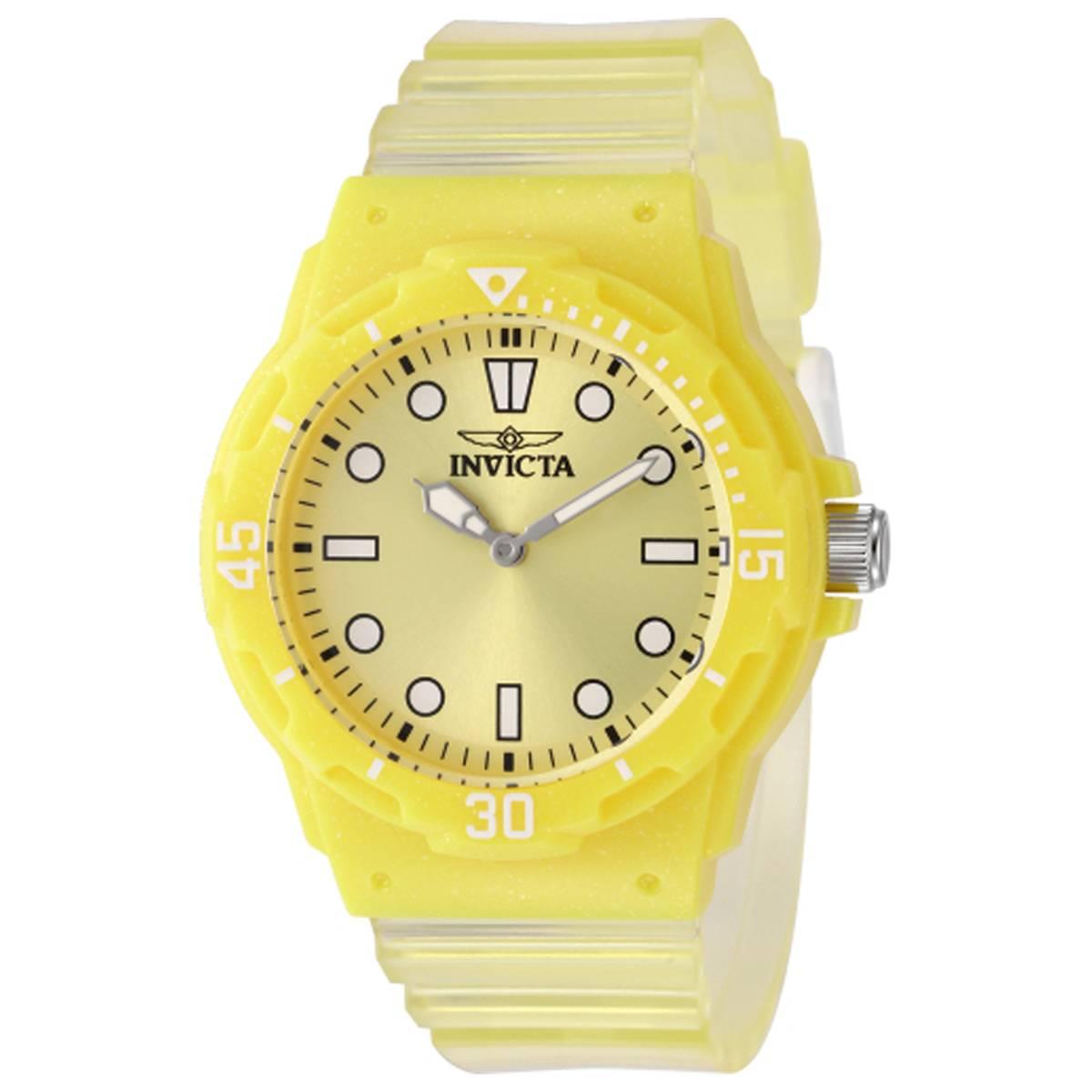 Click here for Womens Invicta Celestial Transparent Yellow Dial W... prices