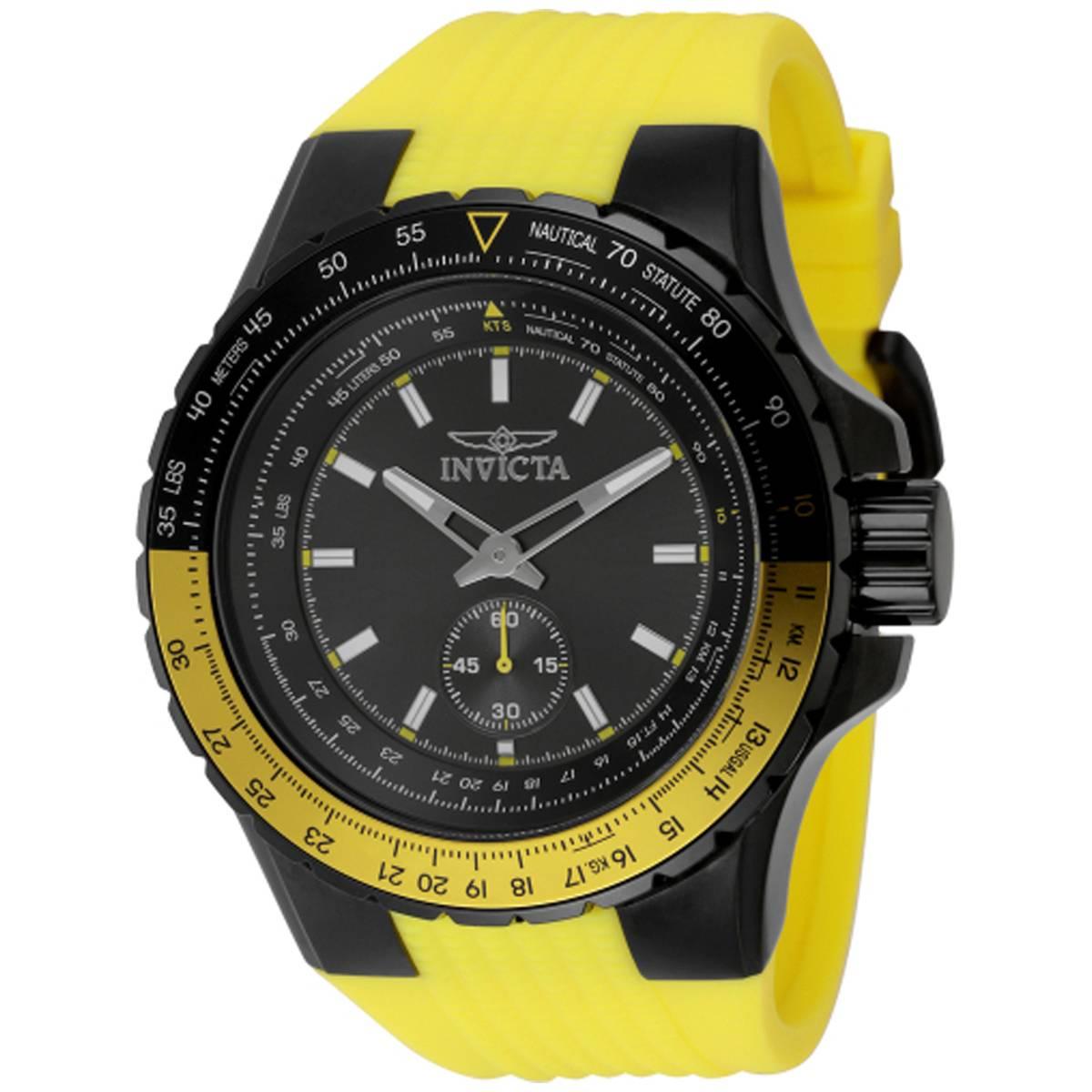 Click here for Mens Invicta Aviator Gunmetal Dial Quartz Watch -... prices