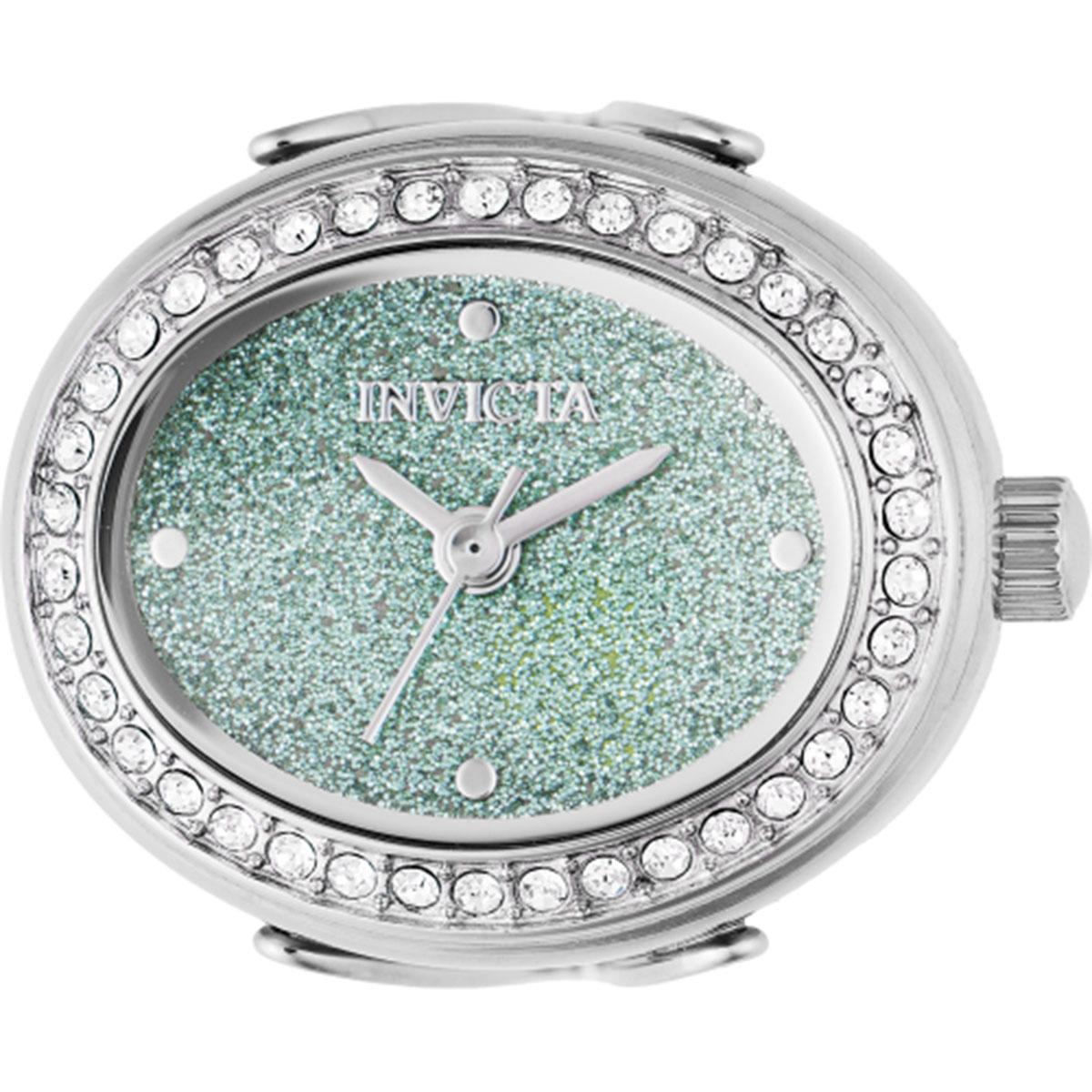 Click here for Womens Invicta Green Dial Mini Ring Watch - 49597 prices