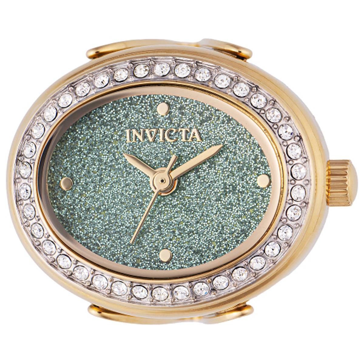 Click here for Womens Invicta Green Dial Quartz Mini Ring Watch -... prices