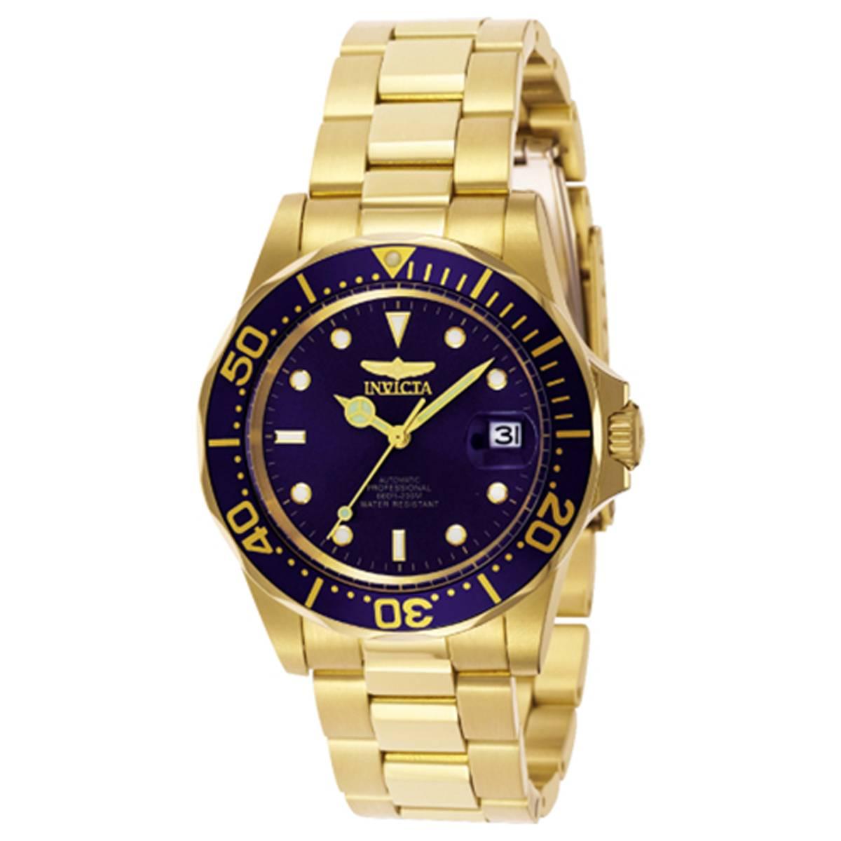 Click here for Mens INVICTA Pro Diver Stainless Steel Blue Dial W... prices