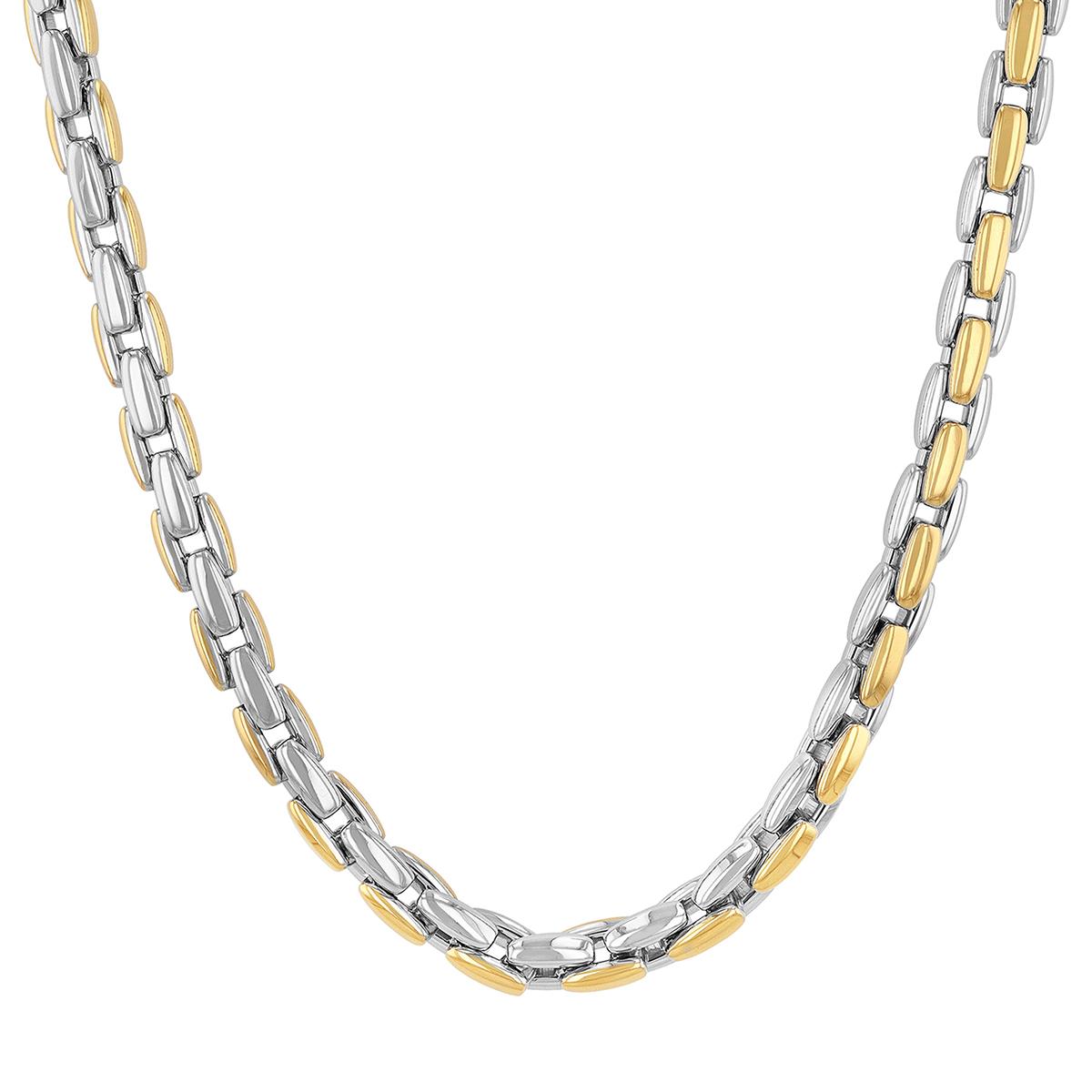 Click here for Mens Gentlemens Classics(tm) Two-Tone Link Chain N... prices