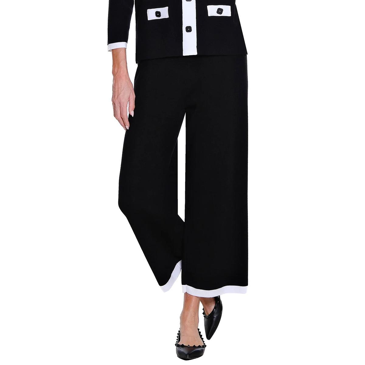 Click here for Womens Multiples Pull On Elastic Waist Cropped Wid... prices