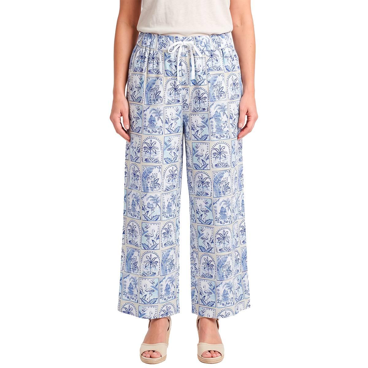 Click here for Plus Size Erika Adele Postcard Wide Leg Ankle Pant... prices