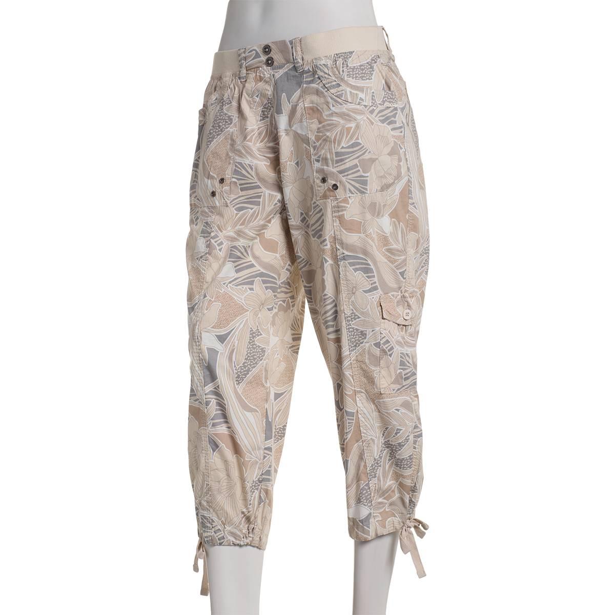 Click here for Womens da-sh Charlene Floral Capri Pants prices