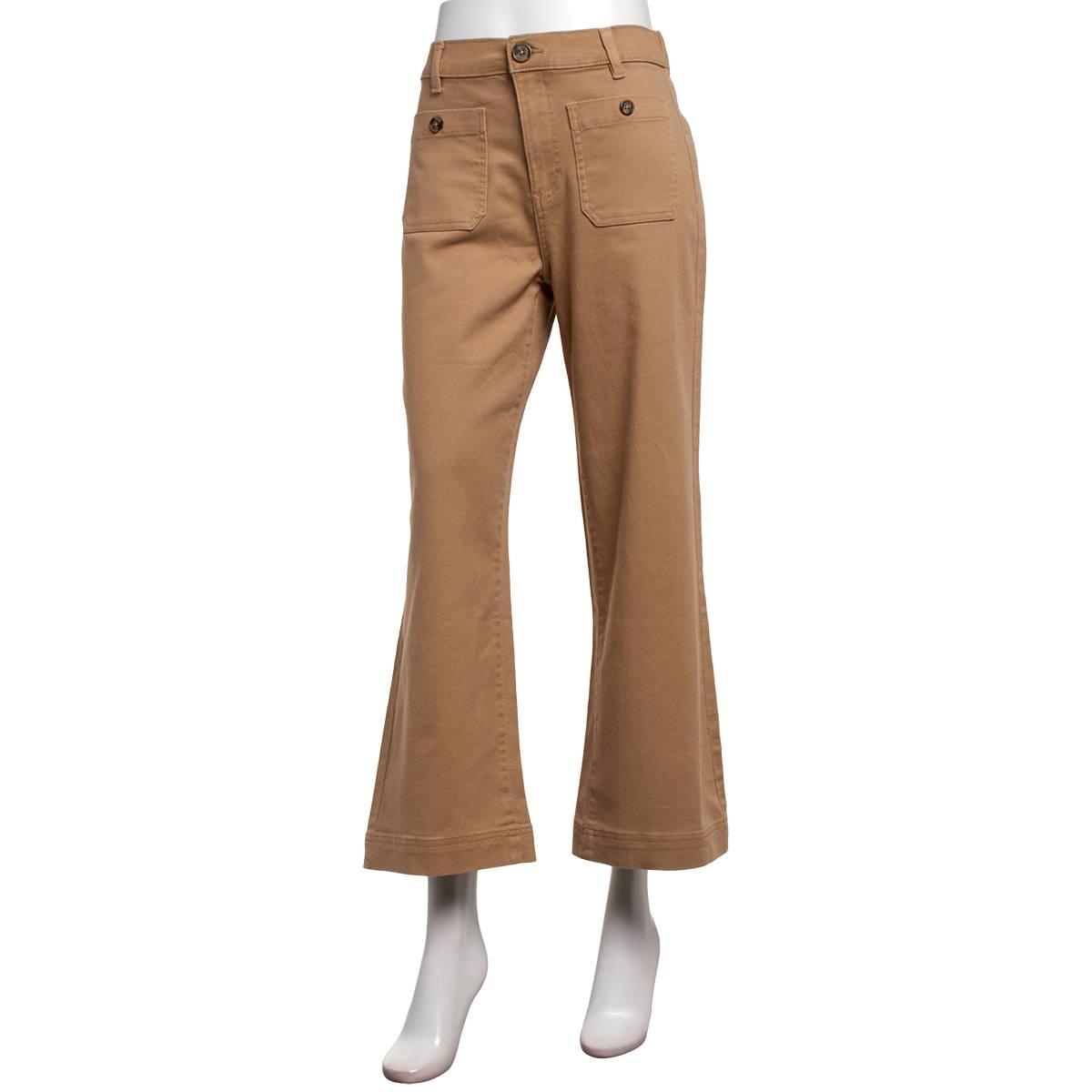 Click here for Womens da-sh Twill Wide Leg Front Patch Pocket Pan... prices