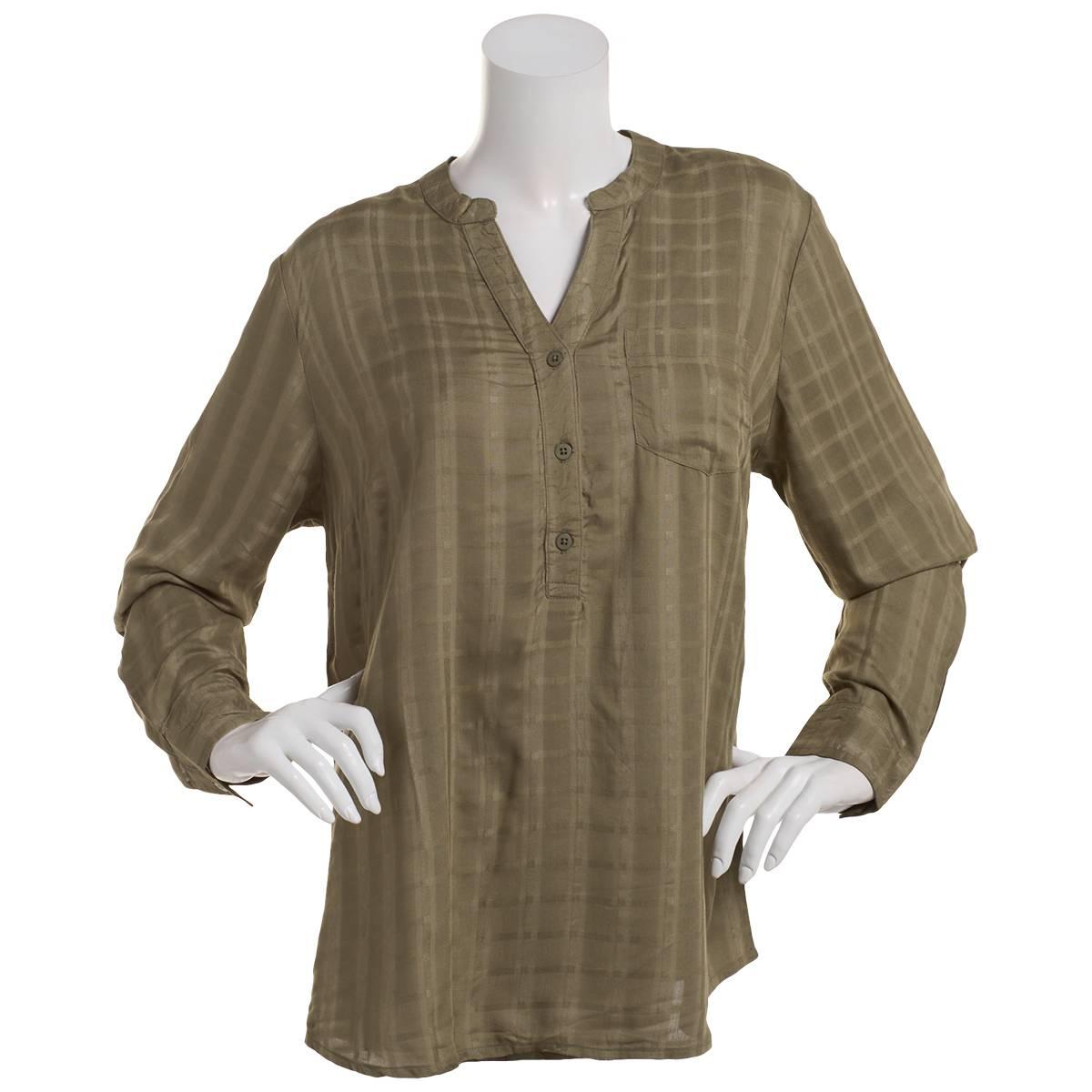 Click here for Womens Dash Long Sleeve Button Cuff Button Front B... prices