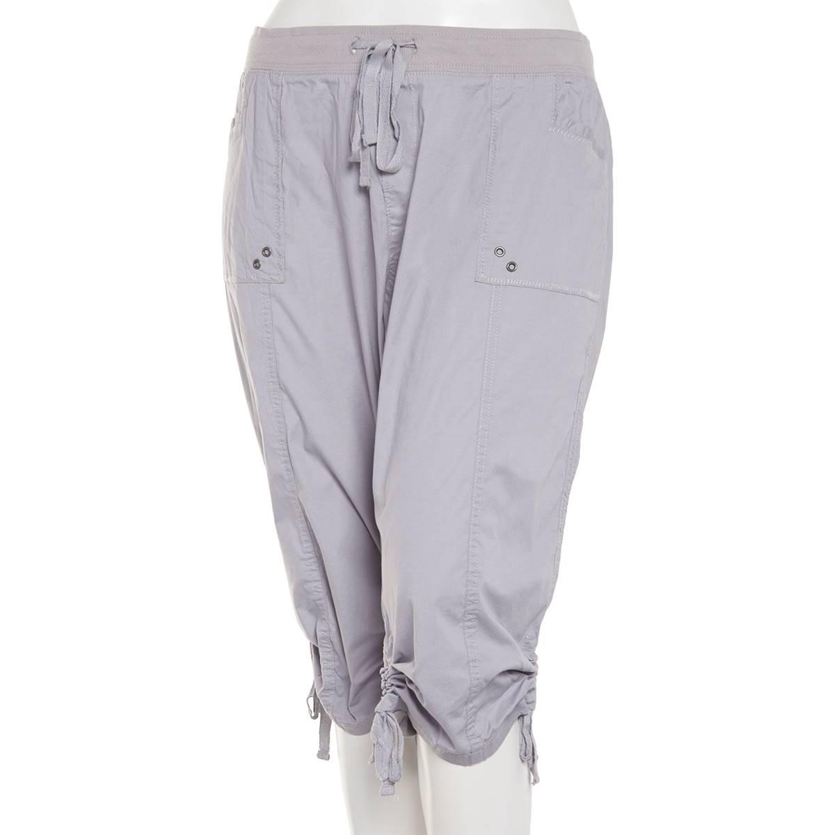 Click here for Plus Size da-sh Emma Ruched Hem Capri Pants prices