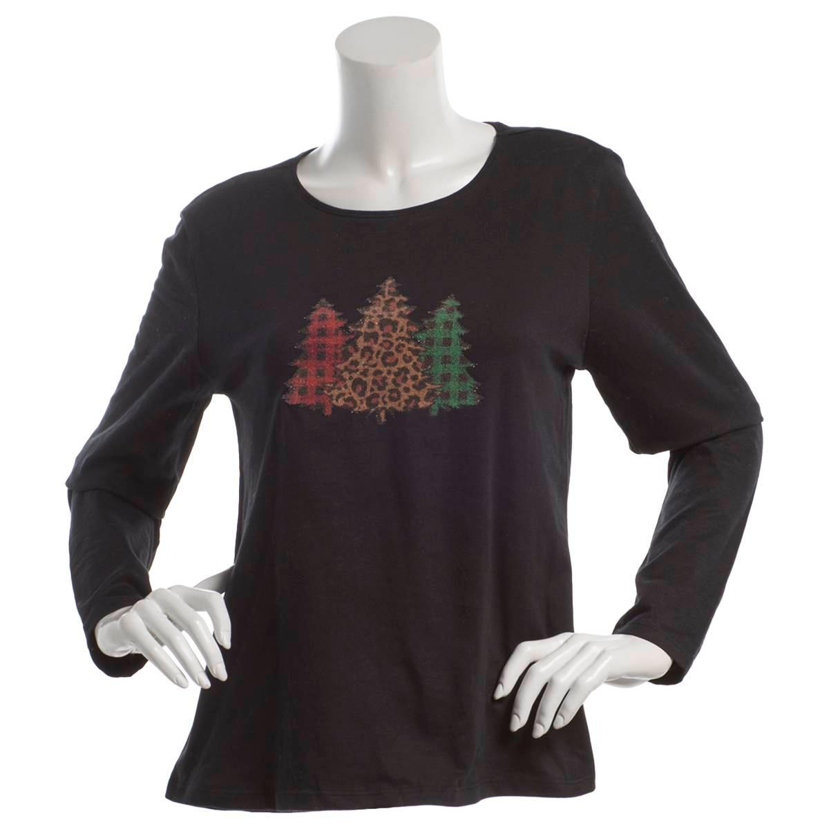 Click here for Womens Erika Long Sleeve Triple Tree Embellishment... prices