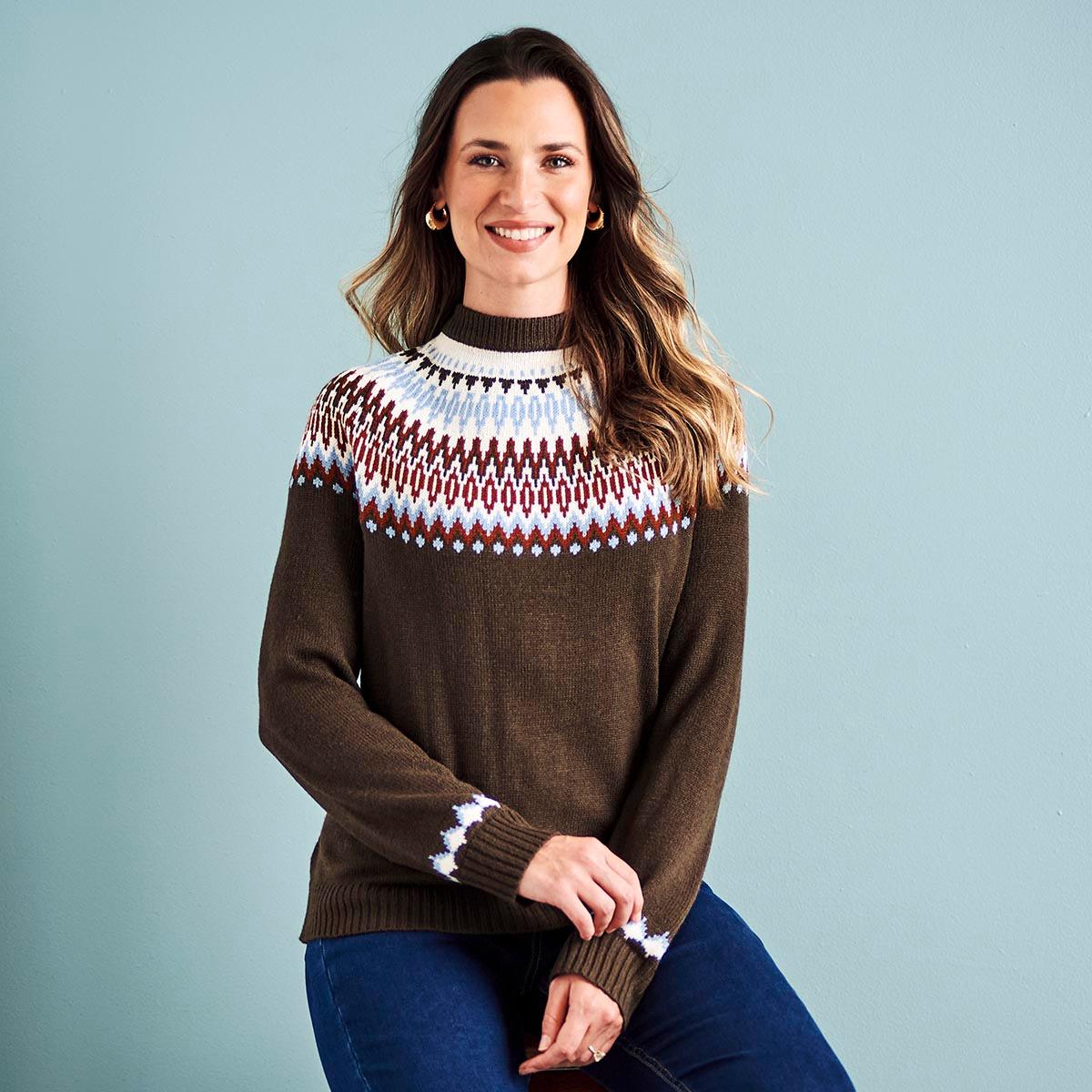 Click here for Womens Erika Fair Isle Sweater prices