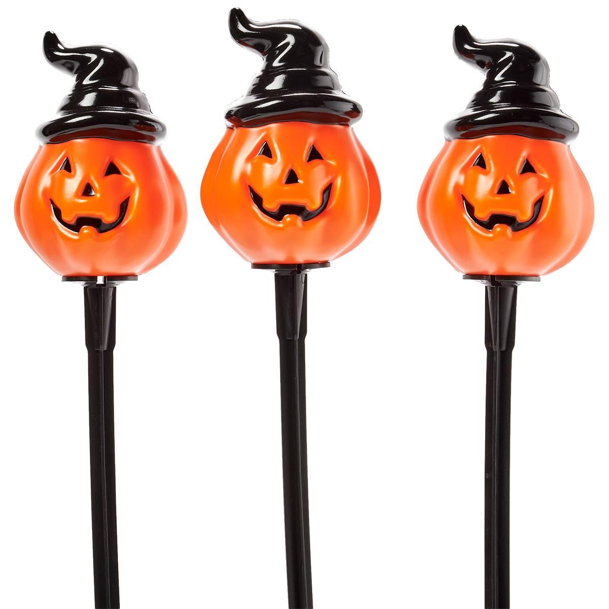 Click here for LED Lighted Jack-O-Lantern w/ Witch Hats Pathway M... prices
