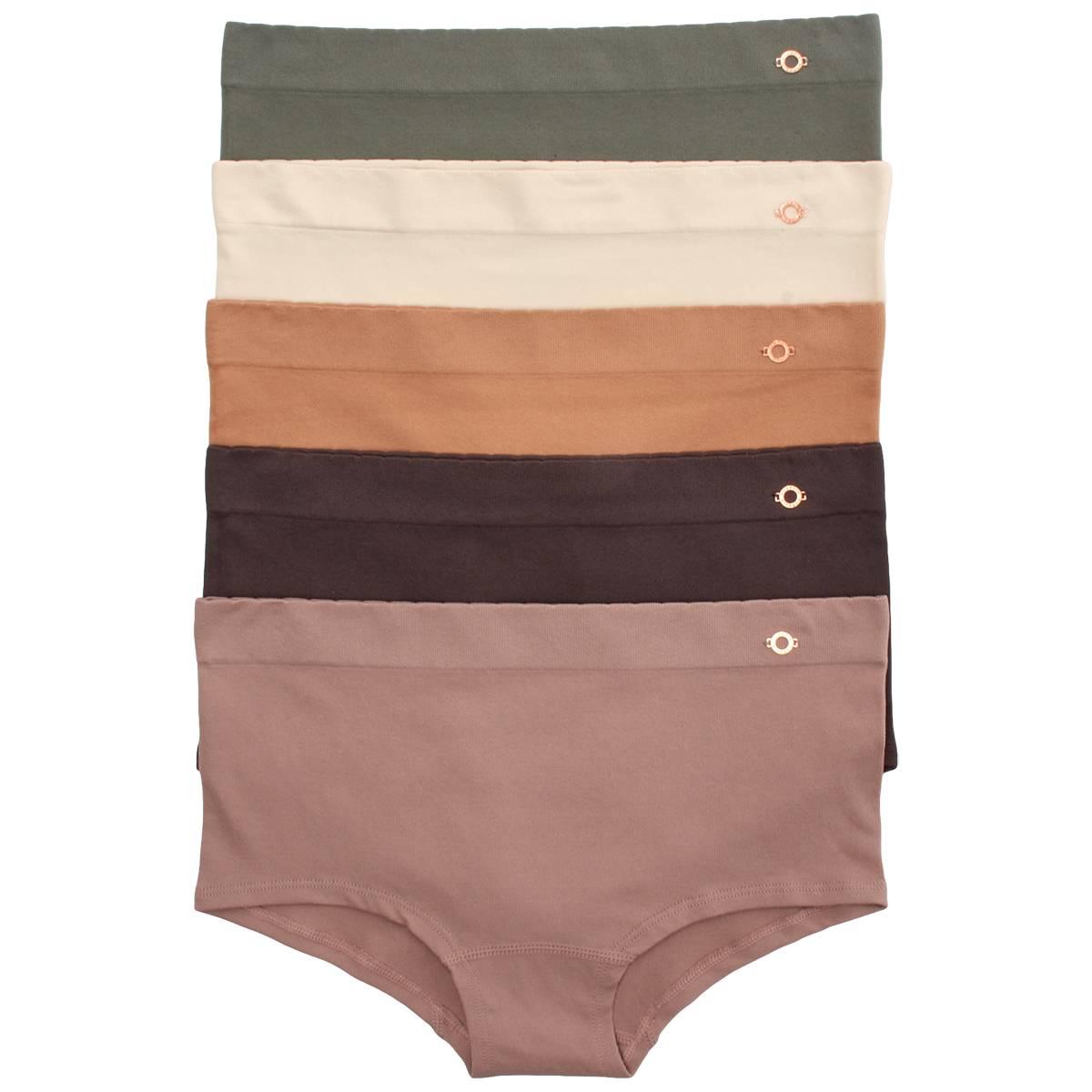 Click here for Womens Danskin 5pk Seamless Full Hipster w/Baby Ri... prices