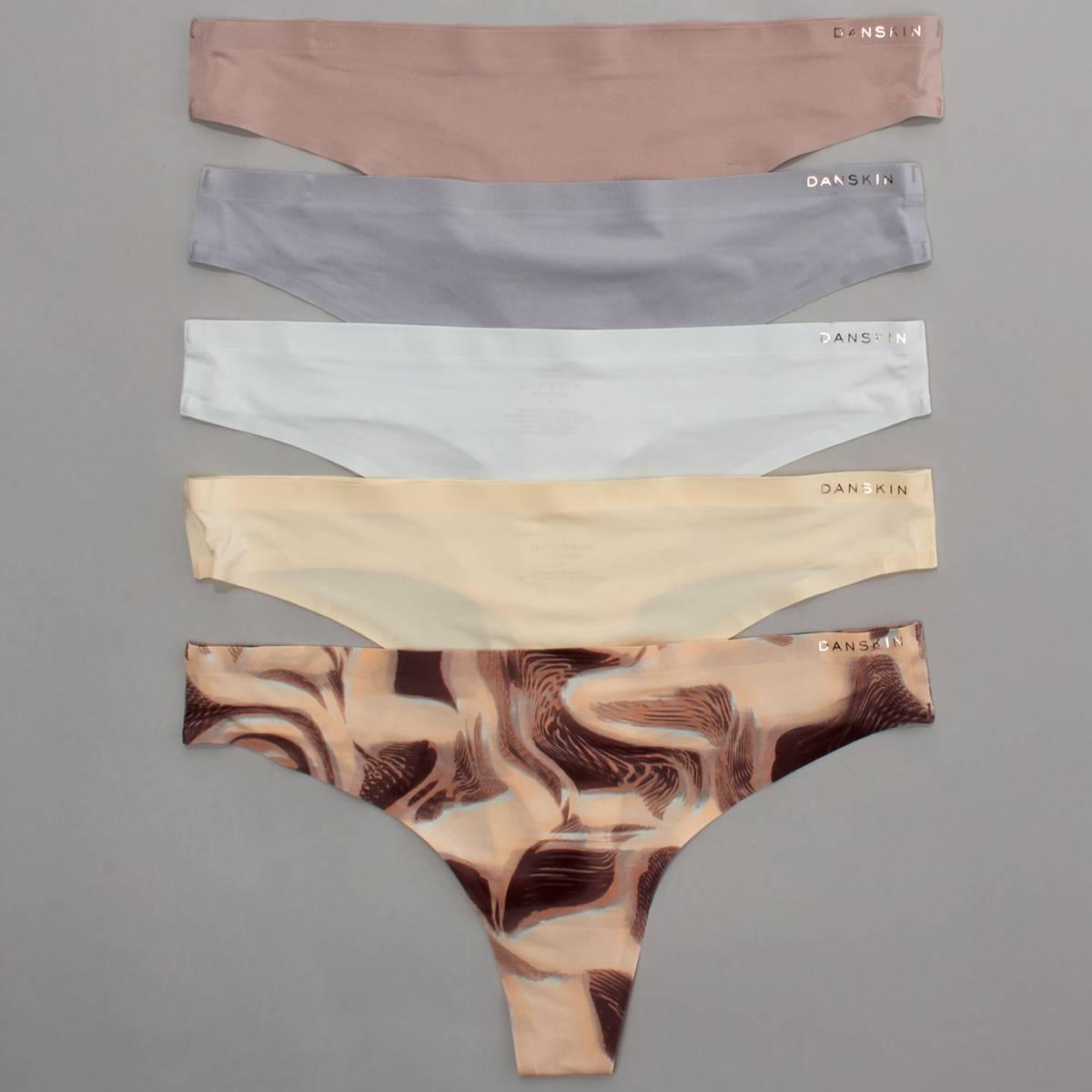Click here for Womens Danskin 5Pk Sheen Bonded Thong - DS7738-5PK... prices