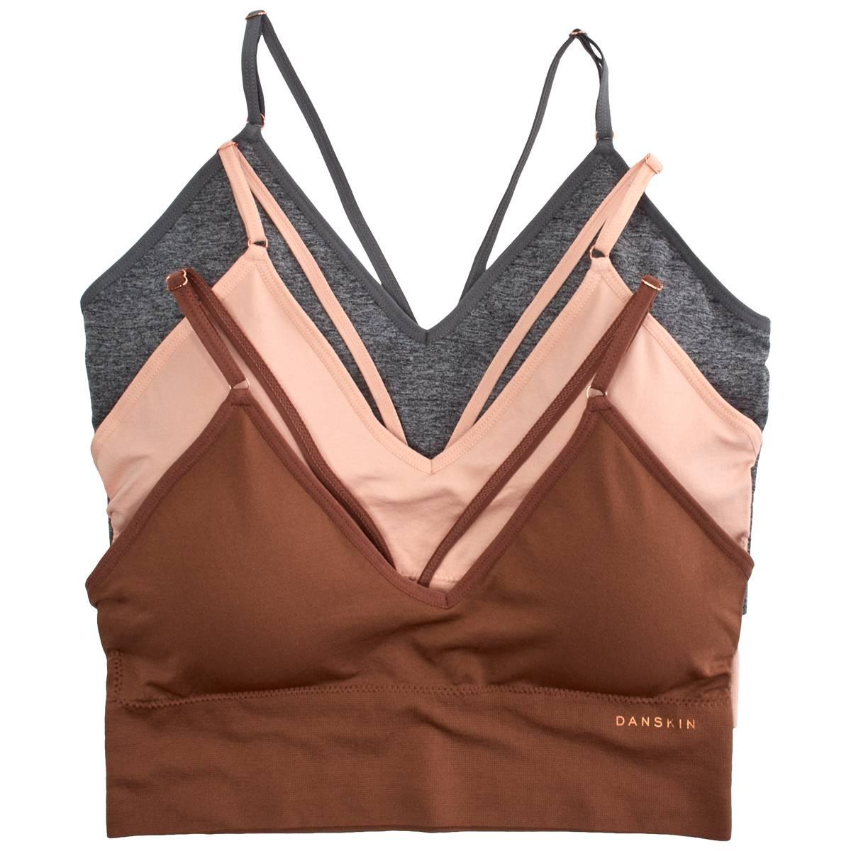 Click here for Womens Danskin 3pk. Seamless Longline Bralettes -... prices