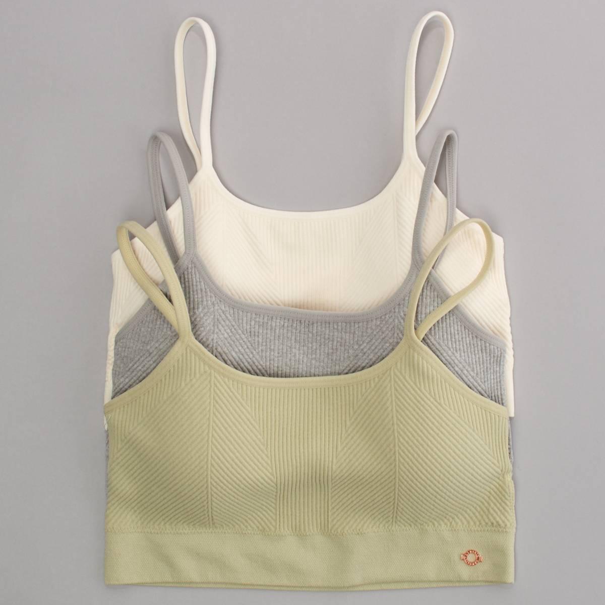 Click here for Womens Danskin 3pk. Seamless Thick Rib Bralettes D... prices