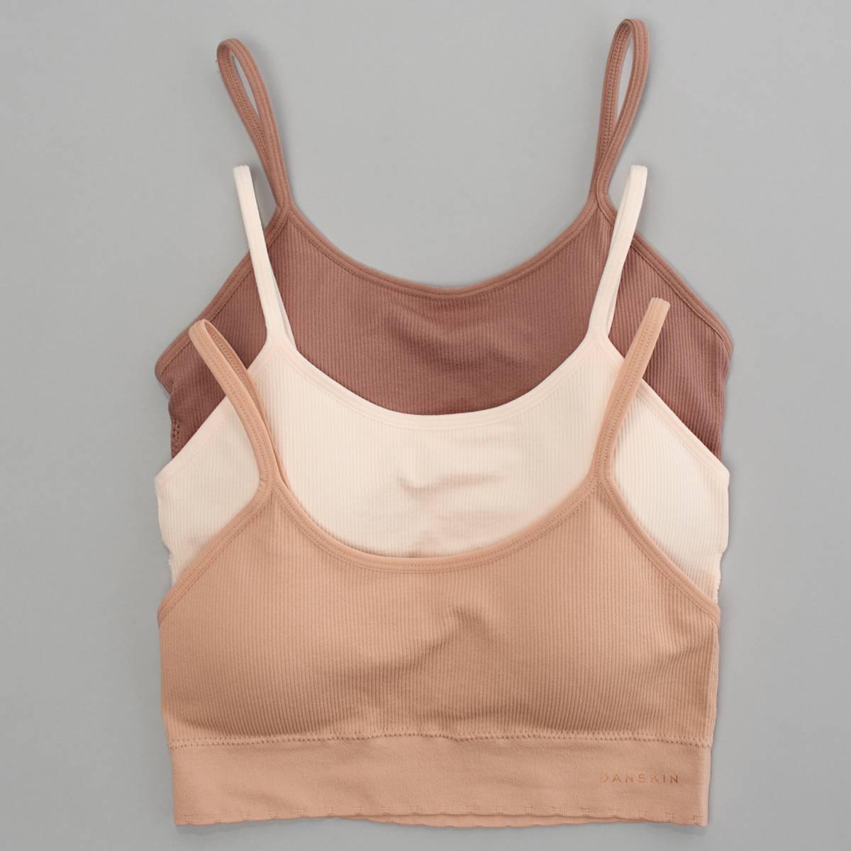 Click here for Womens Danskin 3pk. Seamless Rib Bralettes DS2987-... prices