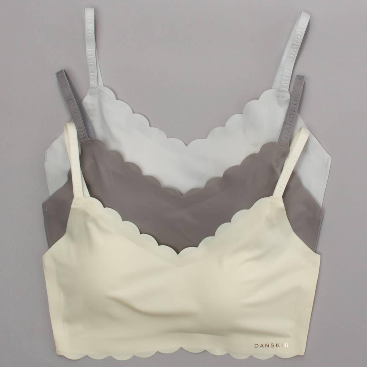 Click here for Womens Danskin 3pk. Laser Scallop Bralette - DS632... prices
