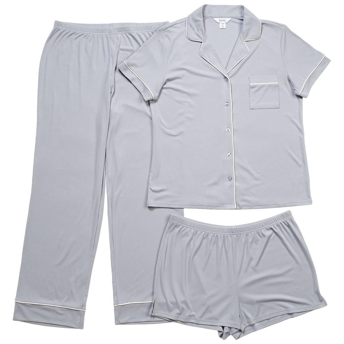 Click here for Womens Nicole Miller 3pc. Short Sleeve Pajama Set prices