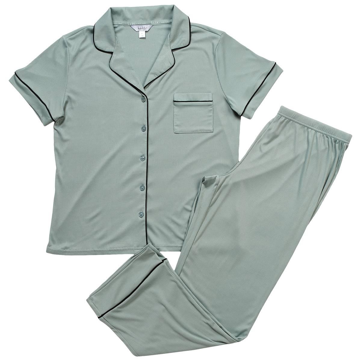Click here for Womens Nicole Miller Short Sleeve Pajama Set - Min... prices